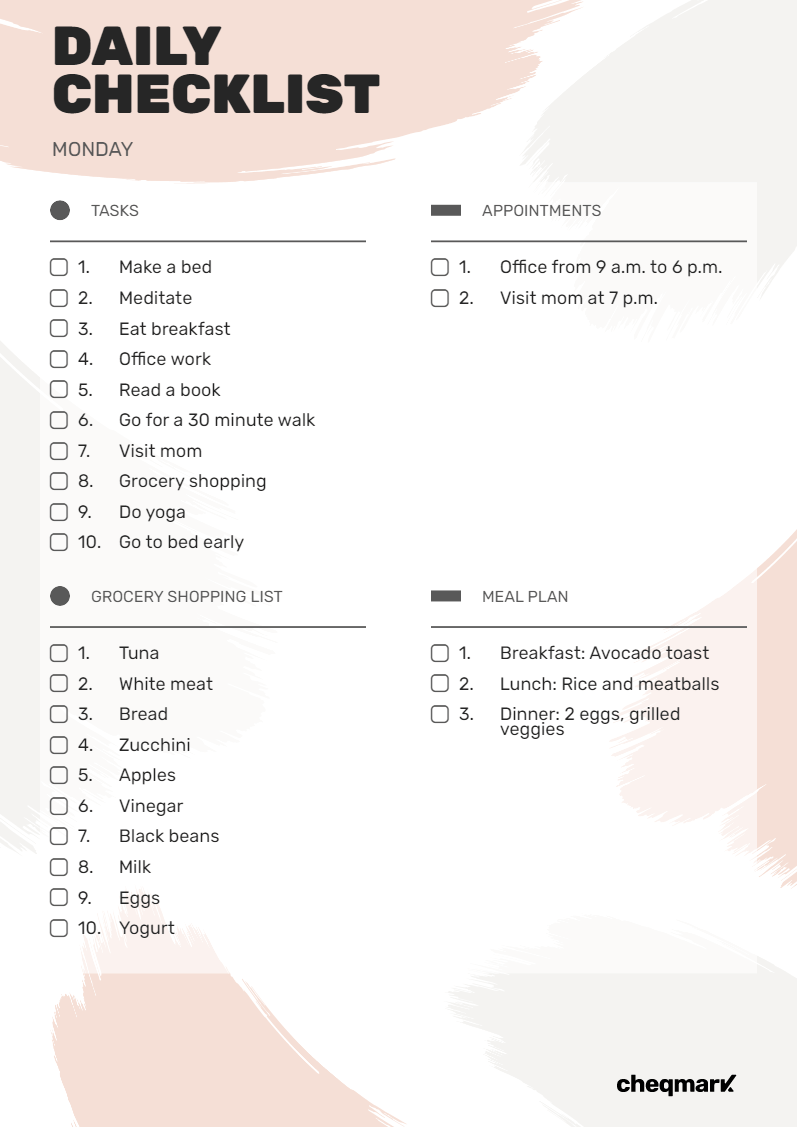 How to Organize Your Life with Checklists - Cheqmark Blog