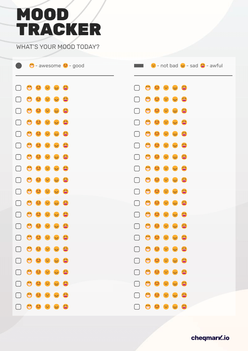 What's the point of a mood tracker - Cheqmark Blog