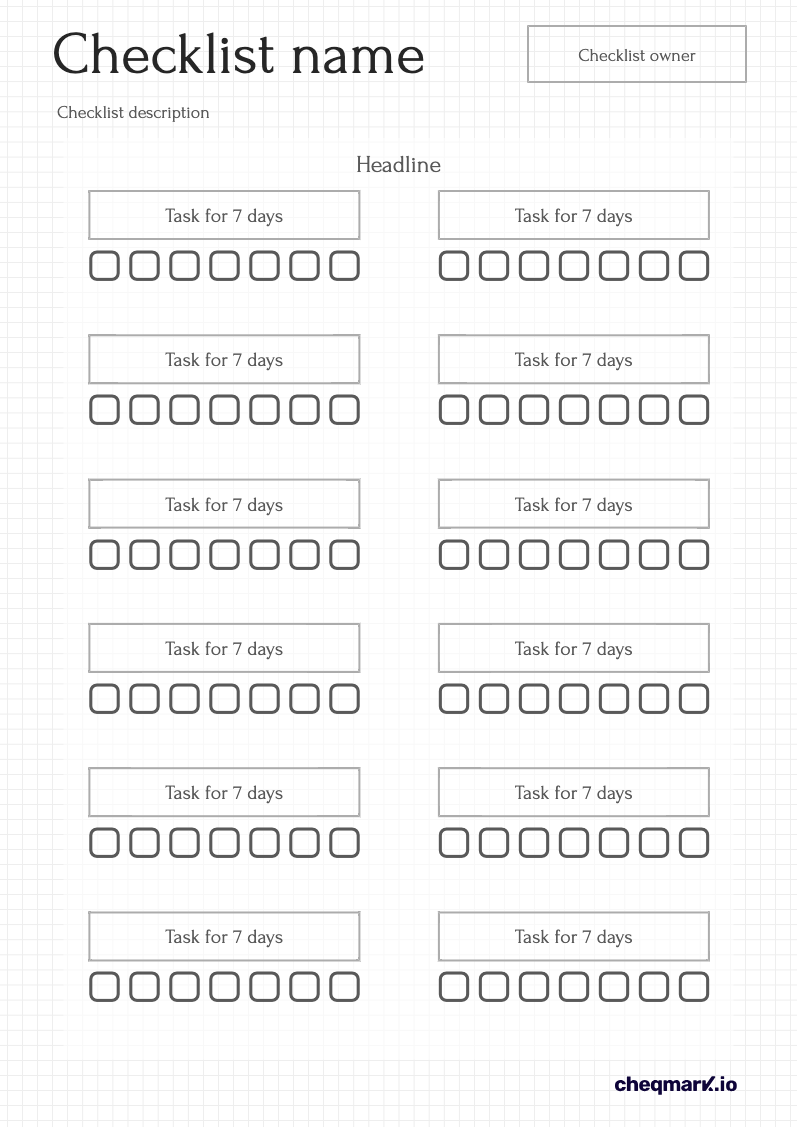 Downloadable Checklist Templates - Page 2 | Cheqmark