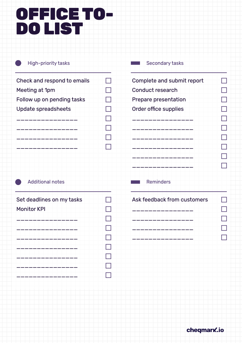 Downloadable Checklist Templates - Page 4 | Cheqmark