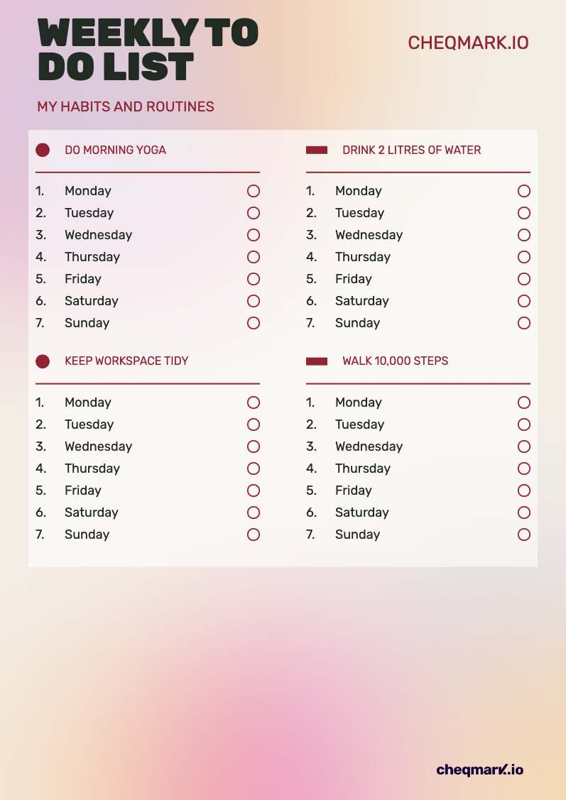 Downloadable Checklist Templates | Cheqmark