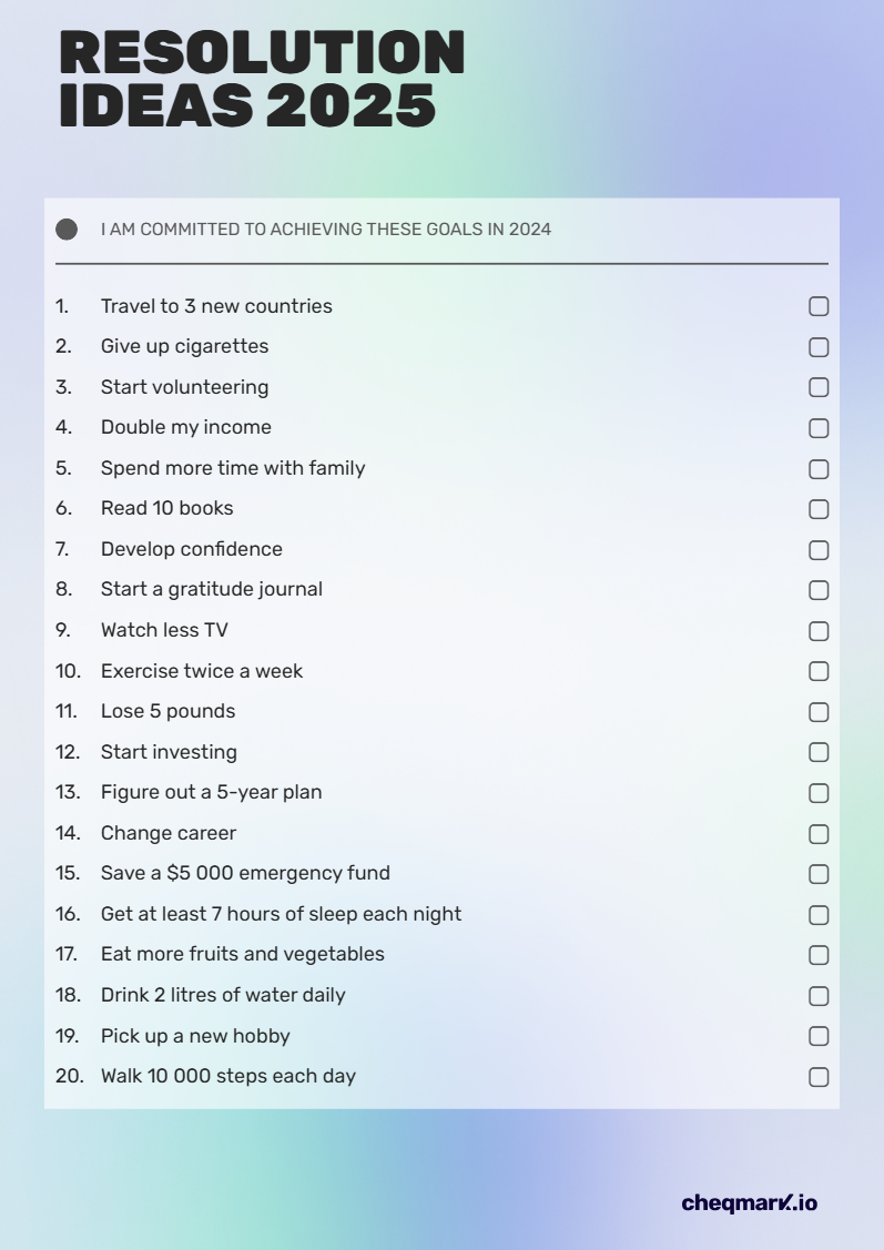 Downloadable Checklist Templates - Page 2 | Cheqmark