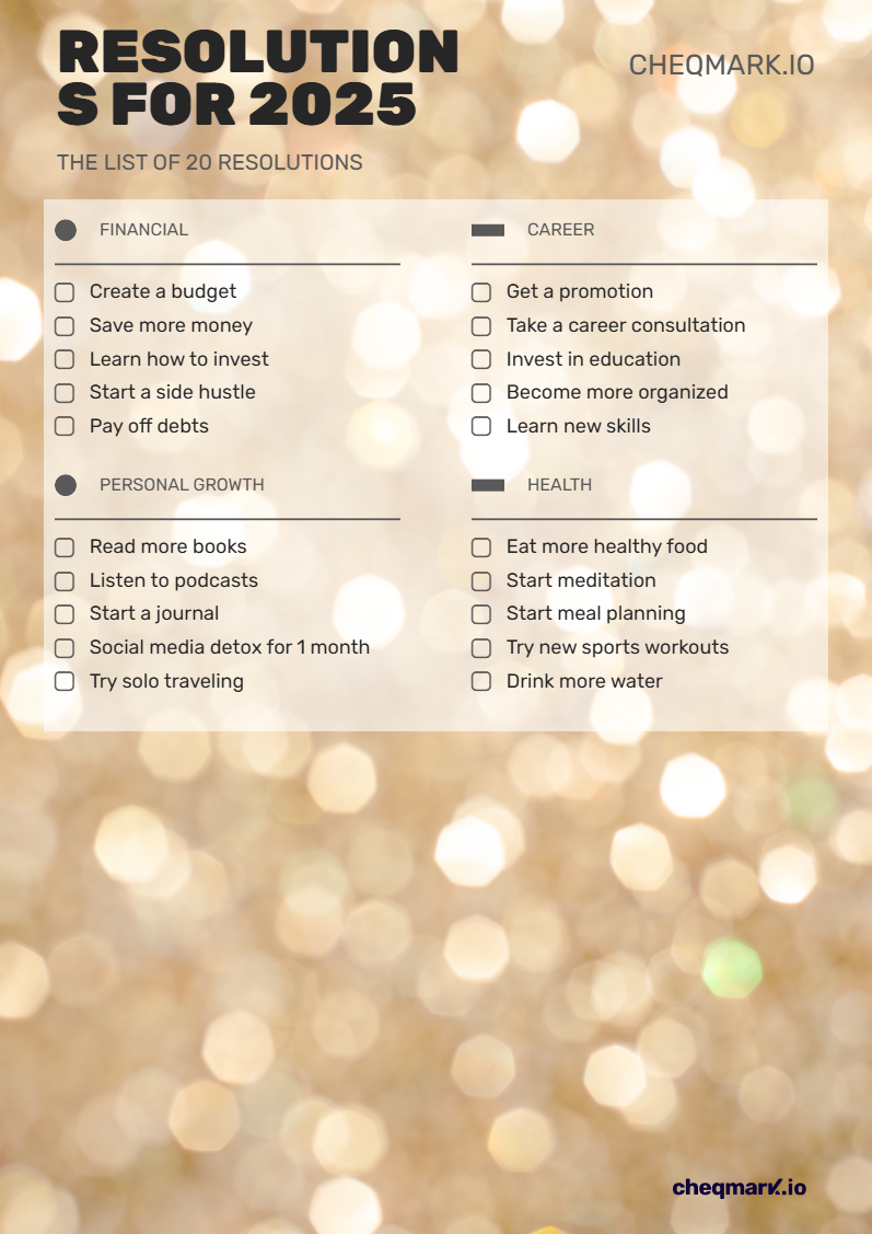 Downloadable Checklist Templates | Cheqmark