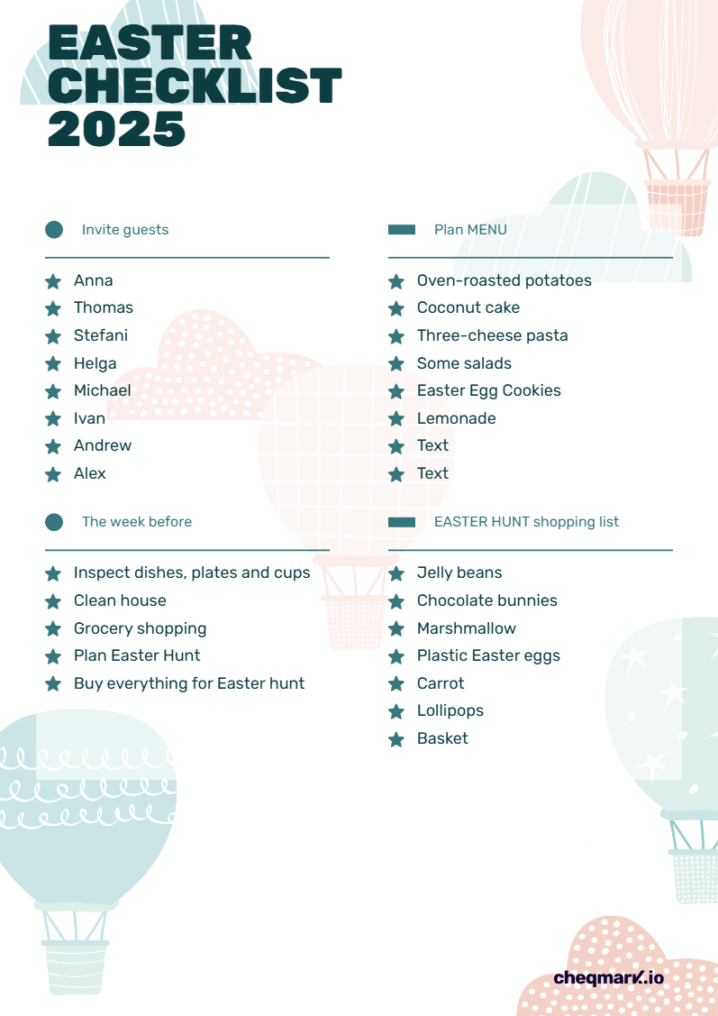 Downloadable Checklist Templates | Cheqmark